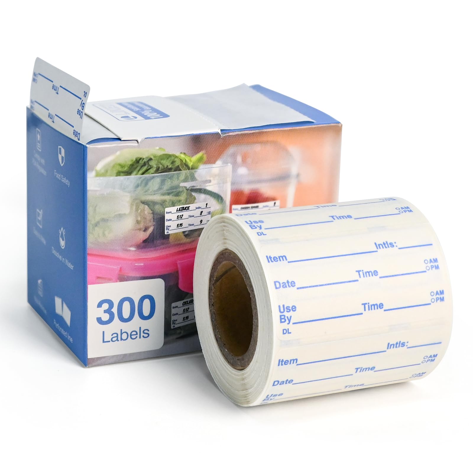 L LIKED Dissolvable Food Labels for Storage 2"x1" Dissolvable Food Ro ...
