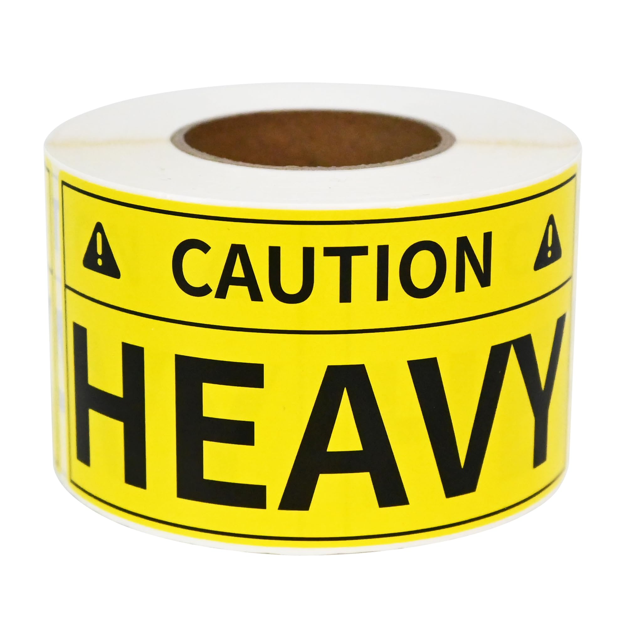 L LIKED Caution Heavy Sticker, 2 x 4 inch Yellow Heavy Special Handli ...