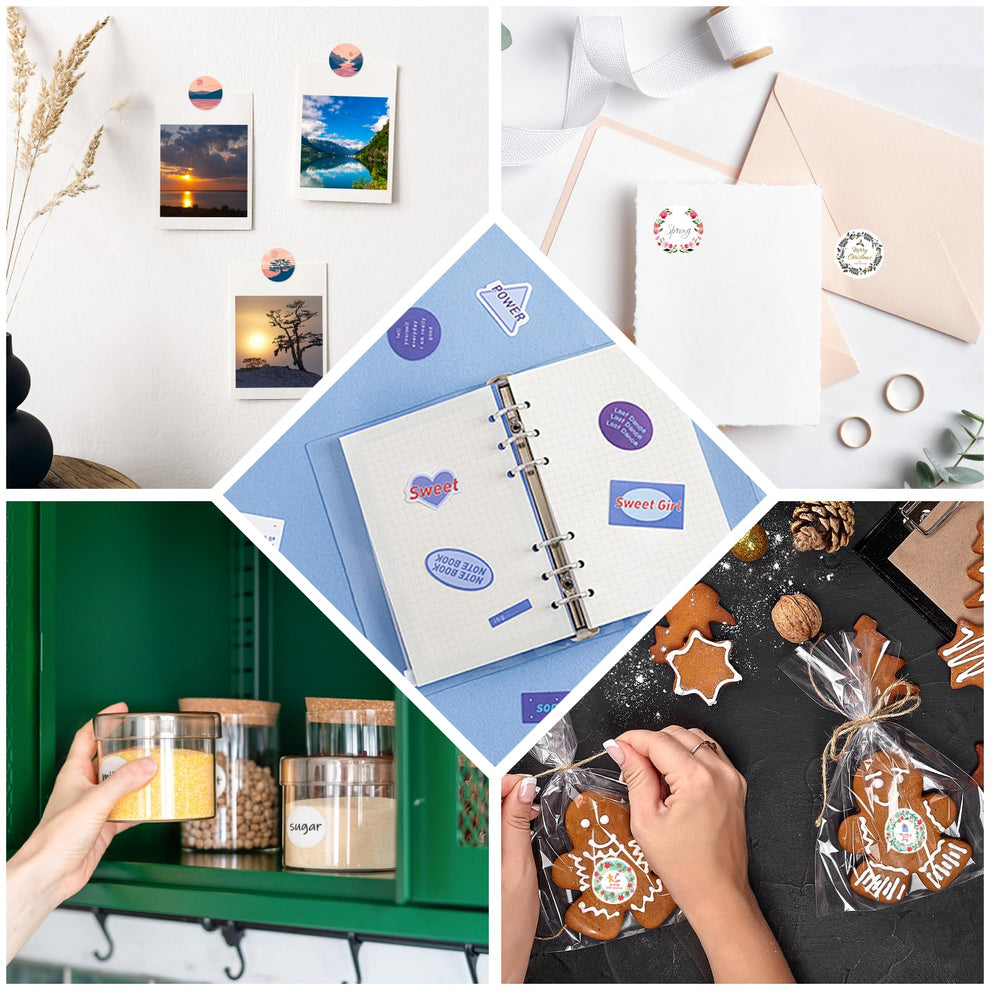 L LIKED Printable Round Labels，Matte White – lliked.com