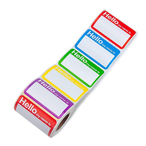 L LIKED 400 Stickers - Colors Plain Name tag Labels for Clothes with P ...