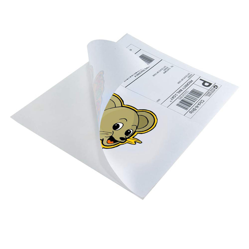 L LIKED Full-Sheet Sticker Paper 8-1/2" x 11" Self Adhesive Shipping L ...