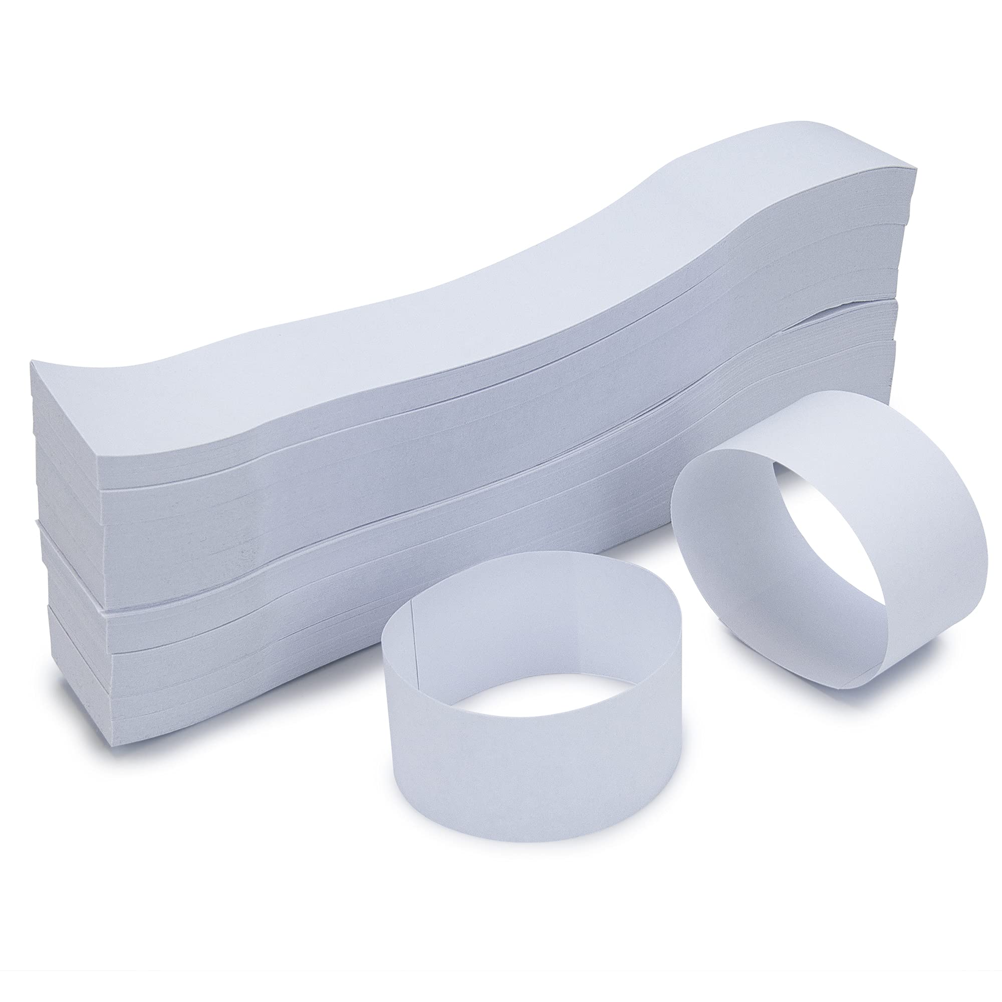 L LIKED Pack of 500 Currency Band Bundles Self Sealing Currency Straps ...